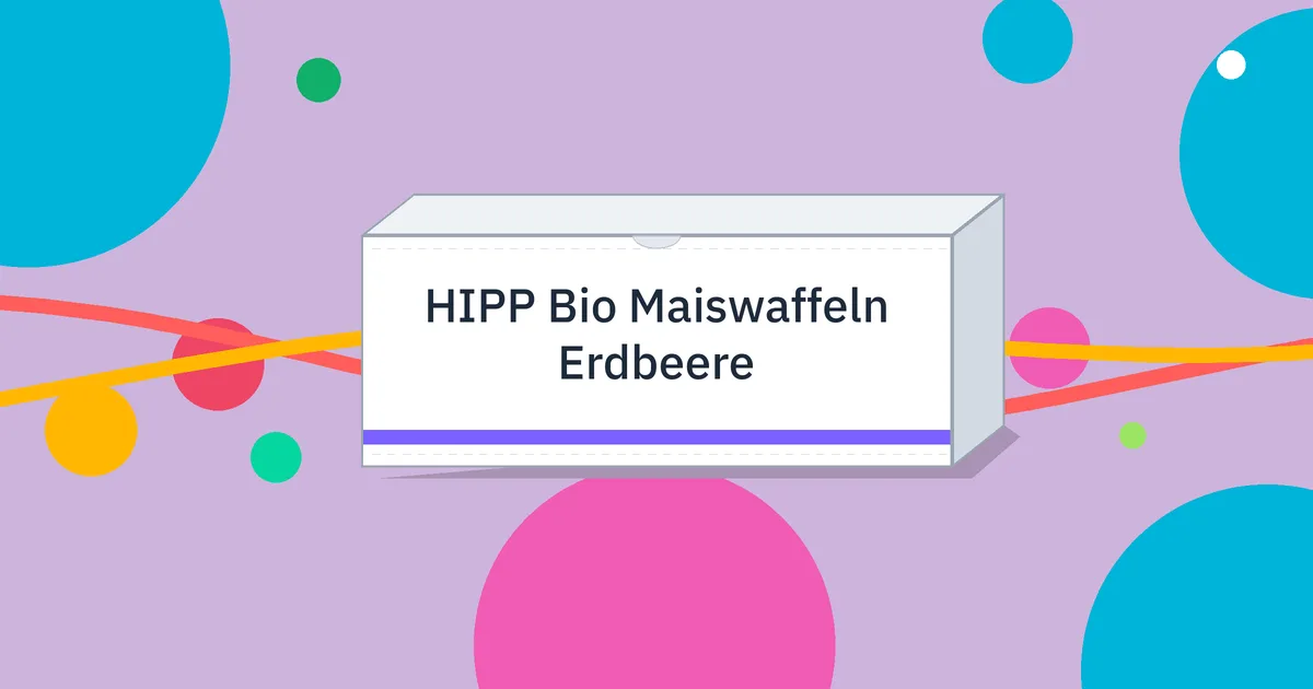 Symbolbild: Packung mit der Aufschrift HIPP Bio Maiswaffeln Erdbeere (PZN 19416714) – Verfügbarkeit und Bezug in Apotheken in Frankfurt am Main