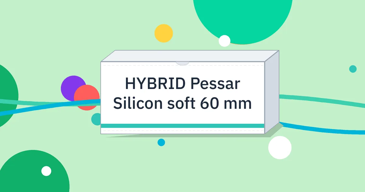 Symbolbild: Packung mit der Aufschrift HYBRID Pessar Silicon soft 60 mm (PZN 20194785) – Verfügbarkeit und Bezug in Apotheken in Frankfurt am Main