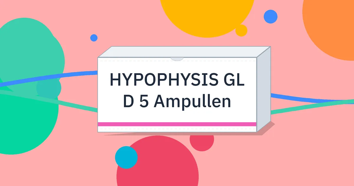 Symbolbild: Packung mit der Aufschrift HYPOPHYSIS GL D 5 Ampullen (PZN 03356996) – Verfügbarkeit und Bezug in Apotheken in Frankfurt am Main