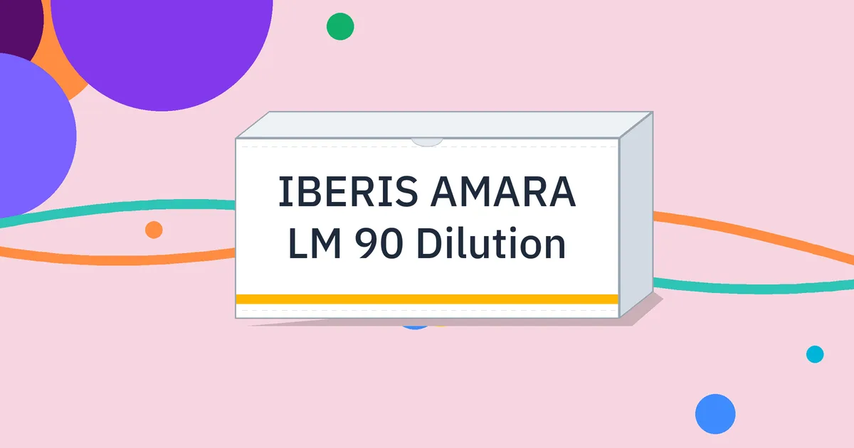 Symbolbild: Packung mit der Aufschrift IBERIS AMARA LM 90 Dilution (PZN 12891671) – Verfügbarkeit und Bezug in Apotheken in Frankfurt am Main