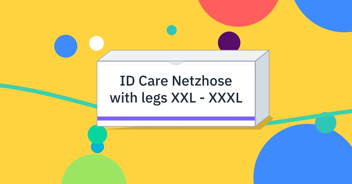 Symbolbild: Packung mit der Aufschrift ID Care Netzhose with legs XXL - XXXL (PZN 18248137) – Verfügbarkeit und Bezug in Apotheken in Frankfurt am Main