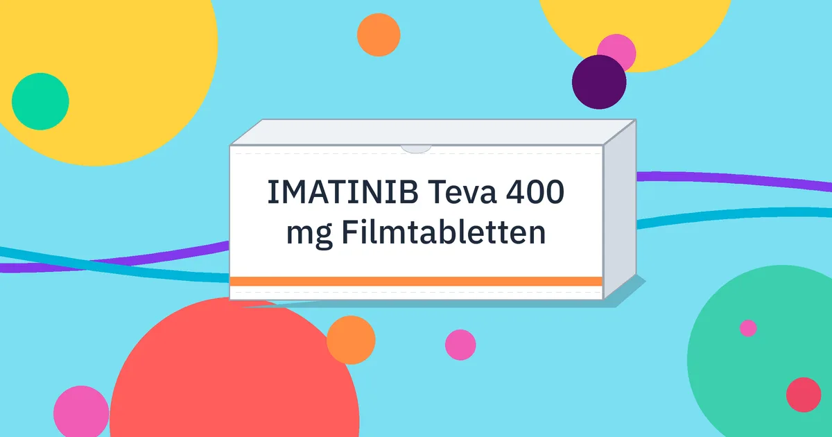 Symbolbild: Packung mit der Aufschrift IMATINIB Teva 400 mg Filmtabletten (PZN 13331164) – Verfügbarkeit und Bezug in Apotheken in Frankfurt am Main
