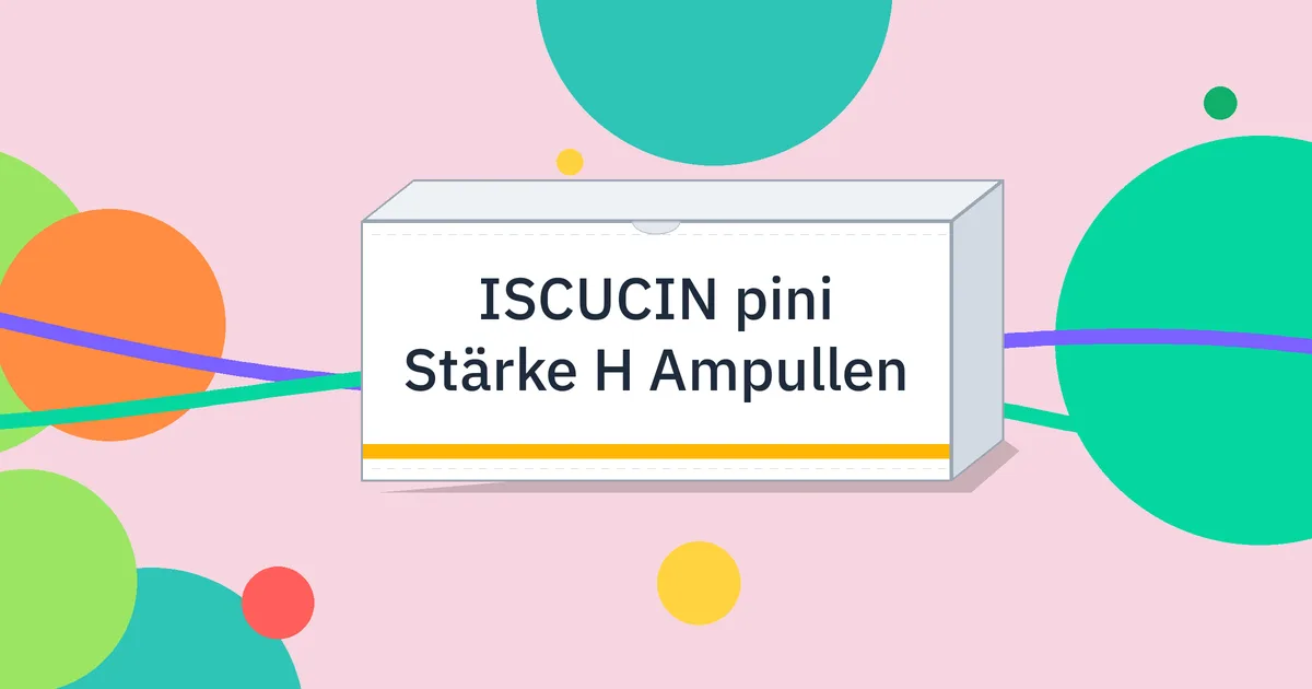 Symbolbild: Packung mit der Aufschrift ISCUCIN pini Stärke H Ampullen (PZN 04429220) – Verfügbarkeit und Bezug in Apotheken in Frankfurt am Main