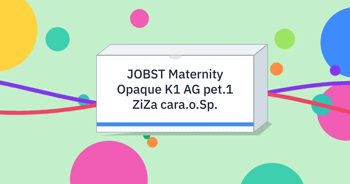 Symbolbild: Packung mit der Aufschrift JOBST Maternity Opaque K1 AG pet.1 ZiZa cara.o.Sp. (PZN 15850170) – Verfügbarkeit und Bezug in Apotheken in Frankfurt am Main