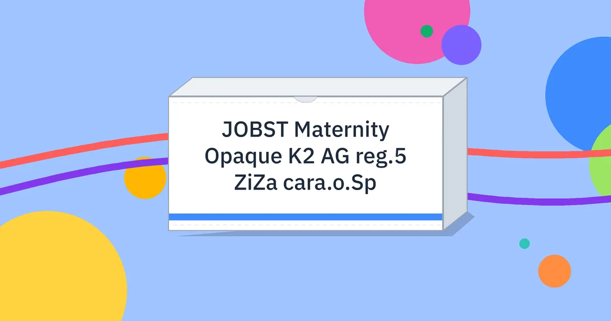 Symbolbild: Packung mit der Aufschrift JOBST Maternity Opaque K2 AG reg.5 ZiZa cara.o.Sp (PZN 15851117) – Verfügbarkeit und Bezug in Apotheken in Frankfurt am Main