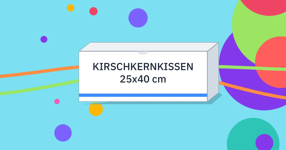 Symbolbild: Packung mit der Aufschrift KIRSCHKERNKISSEN 25x40 cm (PZN 10113308) – Verfügbarkeit und Bezug in Apotheken in Frankfurt am Main
