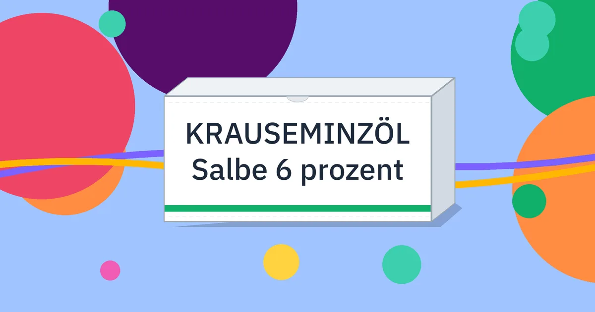 Symbolbild: Packung mit der Aufschrift KRAUSEMINZÖL Salbe 6 prozent (PZN 16673729) – Verfügbarkeit und Bezug in Apotheken in Frankfurt am Main