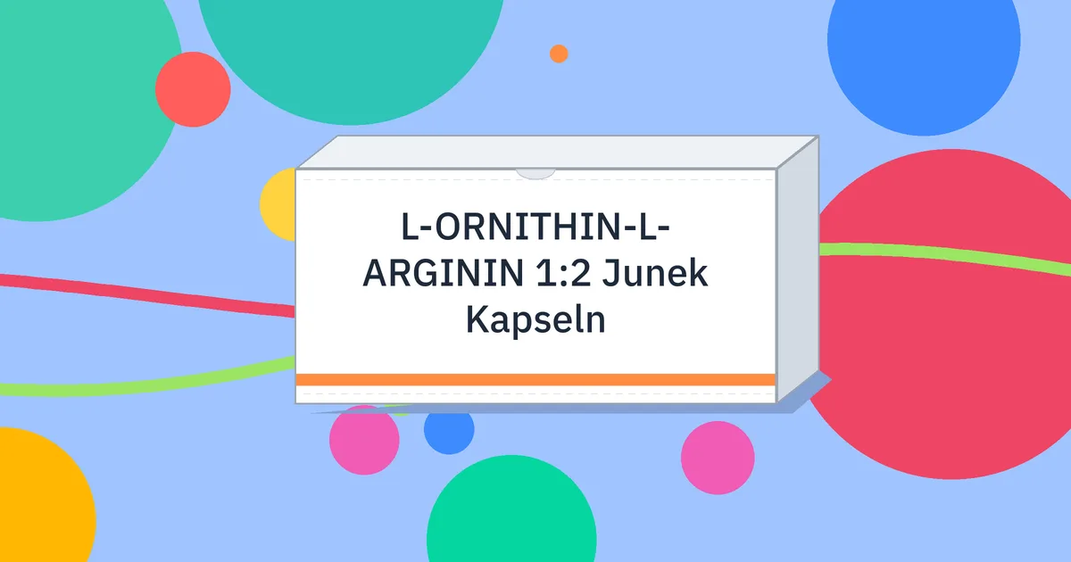 Symbolbild: Packung mit der Aufschrift L-ORNITHIN-L-ARGININ 1:2 Junek Kapseln (PZN 00984752) – Verfügbarkeit und Bezug in Apotheken in Frankfurt am Main