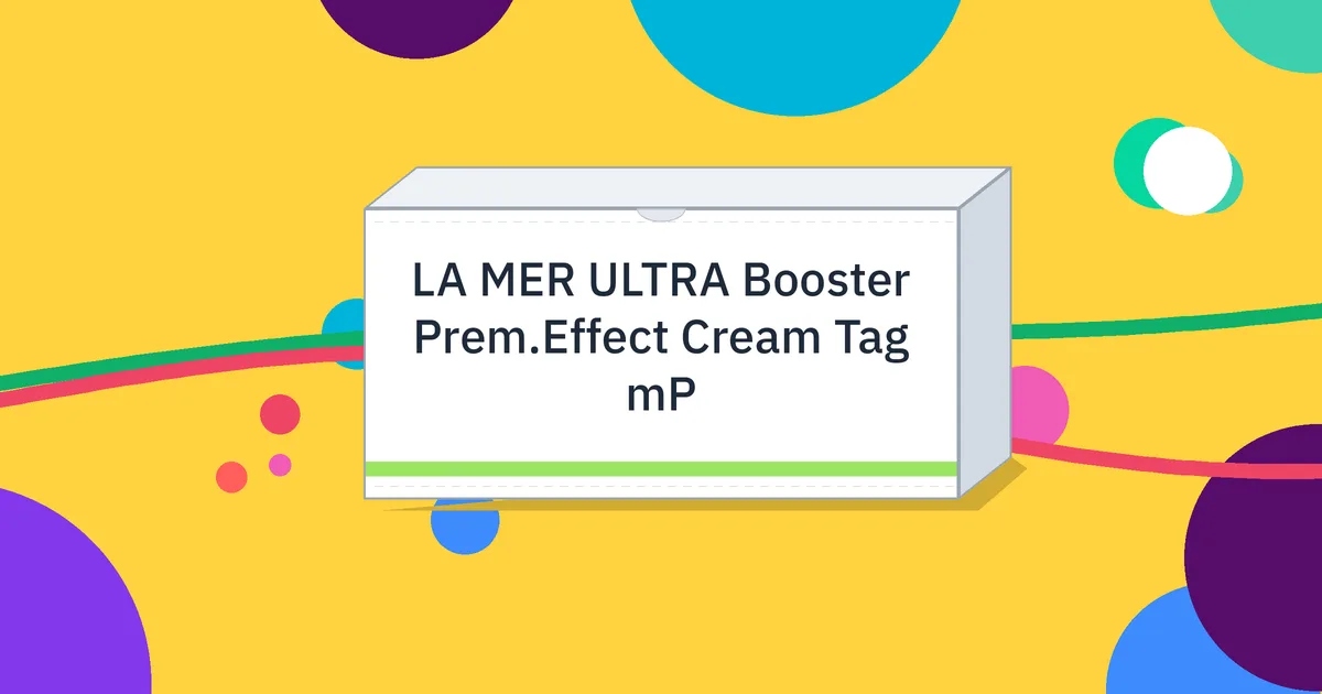 Symbolbild: Packung mit der Aufschrift LA MER ULTRA Booster Prem.Effect Cream Tag mP (PZN 19848336) – Verfügbarkeit und Bezug in Apotheken in Frankfurt am Main