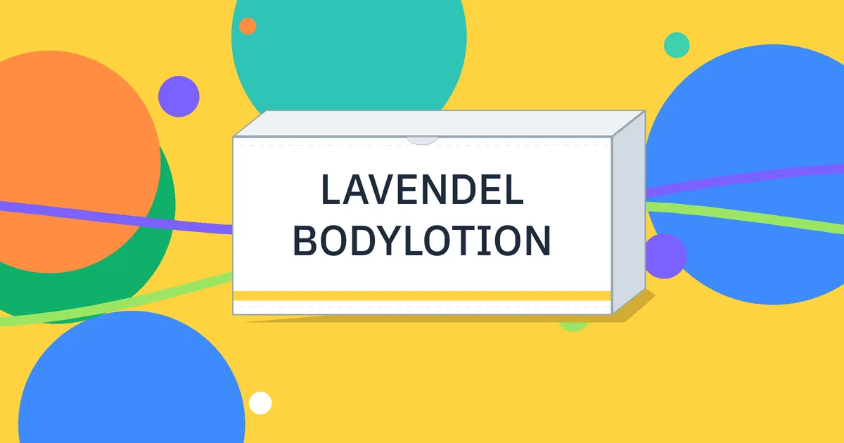 Symbolbild: Packung mit der Aufschrift LAVENDEL BODYLOTION (PZN 17910692) – Verfügbarkeit und Bezug in Apotheken in Frankfurt am Main