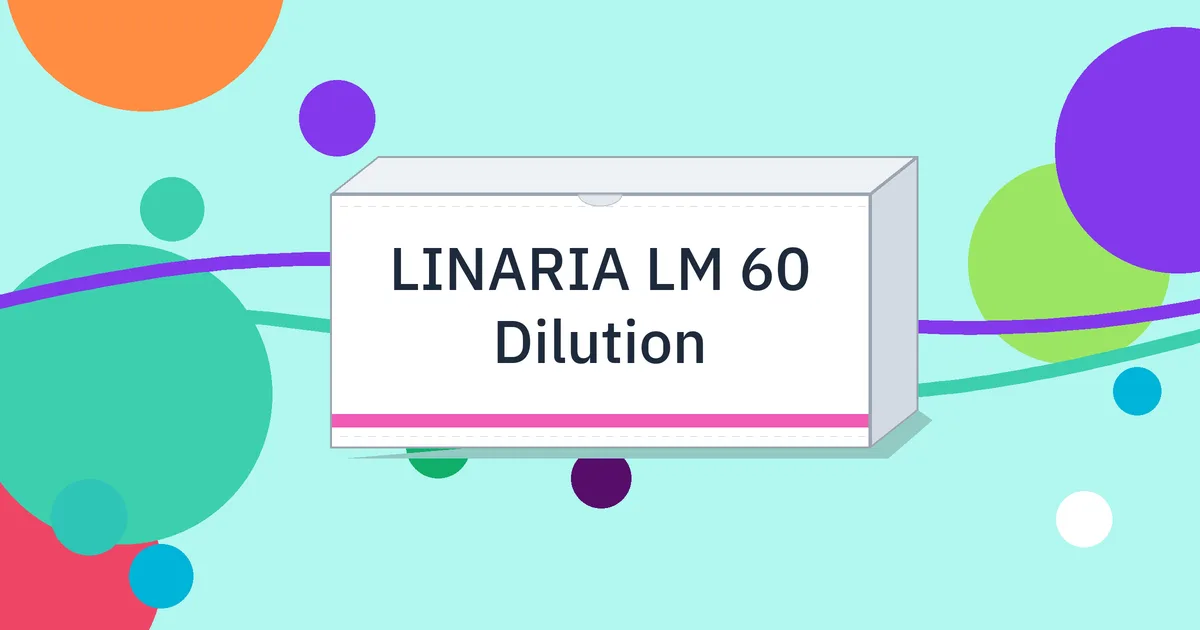 Symbolbild: Packung mit der Aufschrift LINARIA LM 60 Dilution (PZN 13529417) – Verfügbarkeit und Bezug in Apotheken in Frankfurt am Main