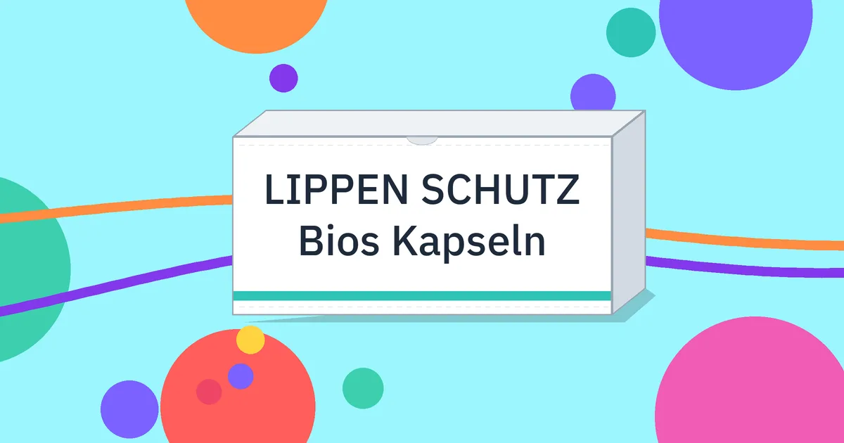 Symbolbild: Packung mit der Aufschrift LIPPEN SCHUTZ Bios Kapseln (PZN 10265159) – Verfügbarkeit und Bezug in Apotheken in Frankfurt am Main