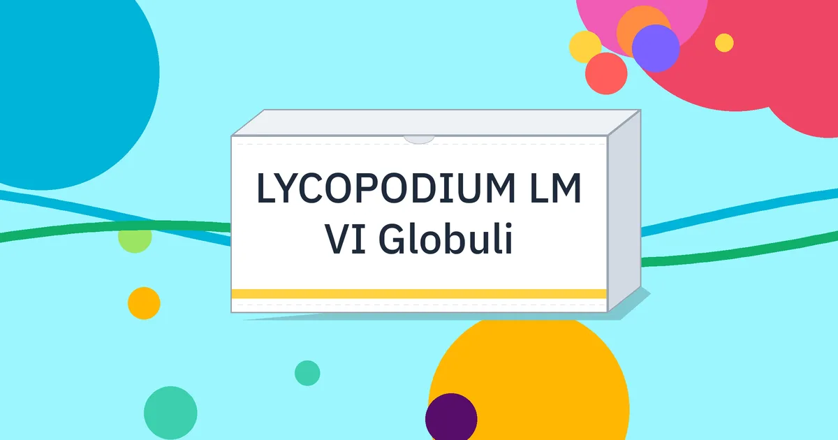 Symbolbild: Packung mit der Aufschrift LYCOPODIUM LM VI Globuli (PZN 02659602) – Verfügbarkeit und Bezug in Apotheken in Frankfurt am Main
