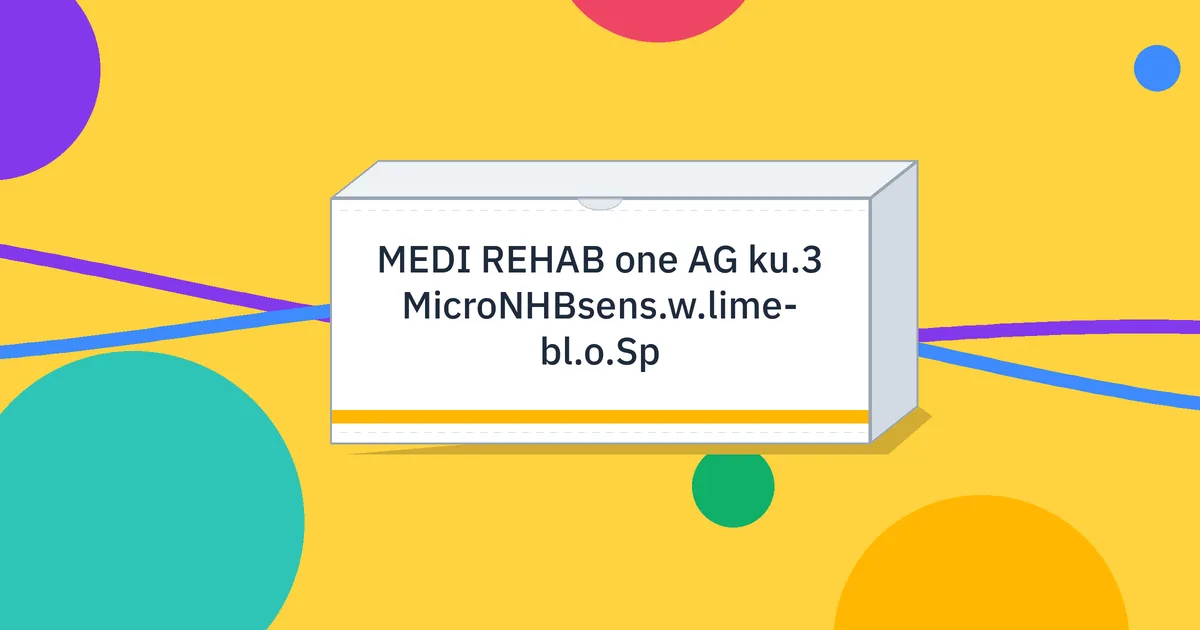 Symbolbild: Packung mit der Aufschrift MEDI REHAB one AG ku.3 MicroNHBsens.w.lime-bl.o.Sp (PZN 16753581) – Verfügbarkeit und Bezug in Apotheken in Frankfurt am Main
