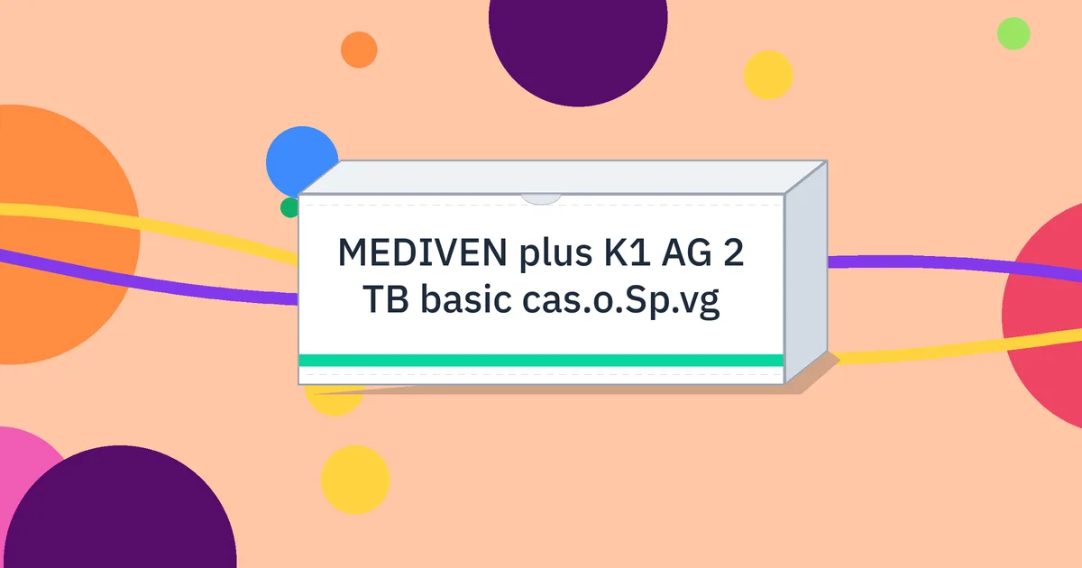 Symbolbild: Packung mit der Aufschrift MEDIVEN plus K1 AG 2 TB basic cas.o.Sp.vg (PZN 15057158) – Verfügbarkeit und Bezug in Apotheken in Frankfurt am Main