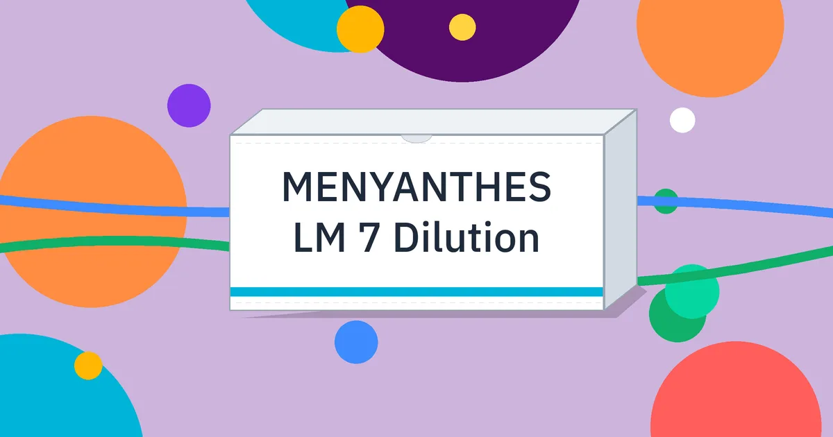 Symbolbild: Packung mit der Aufschrift MENYANTHES LM 7 Dilution (PZN 13605064) – Verfügbarkeit und Bezug in Apotheken in Frankfurt am Main