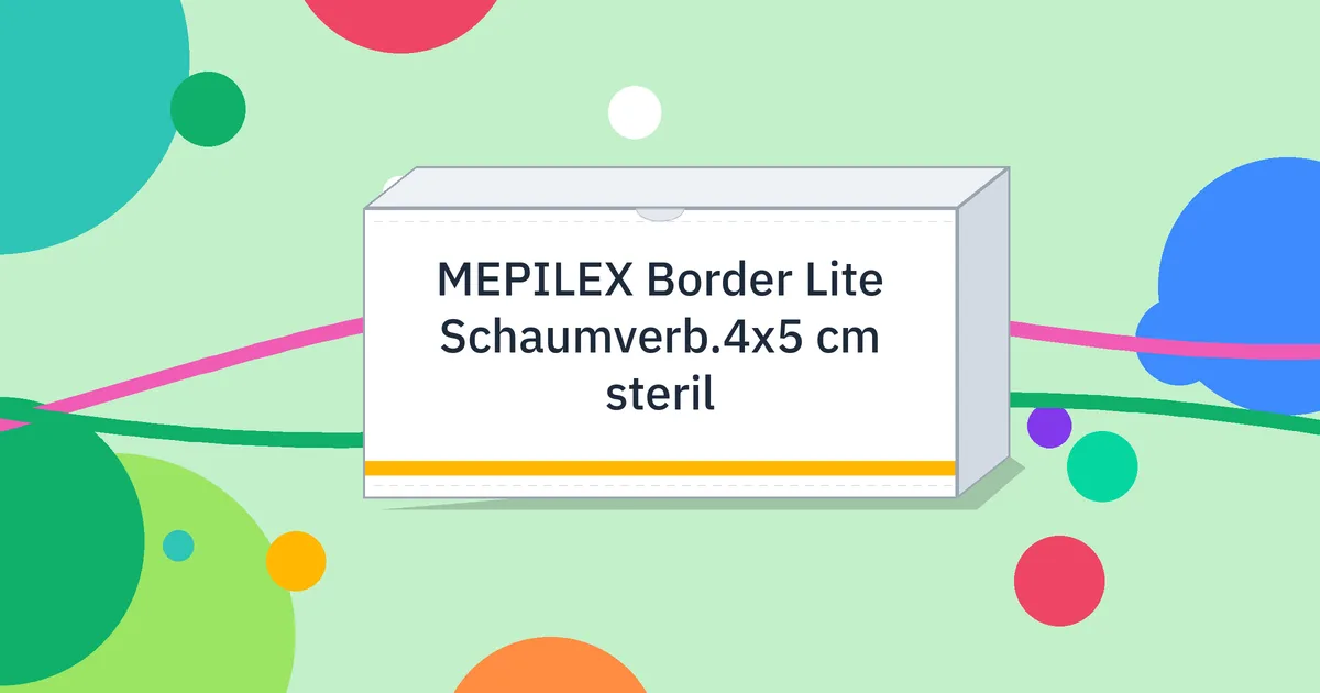 Symbolbild: Packung mit der Aufschrift MEPILEX Border Lite Schaumverb.4x5 cm steril (PZN 10006937) – Verfügbarkeit und Bezug in Apotheken in Frankfurt am Main