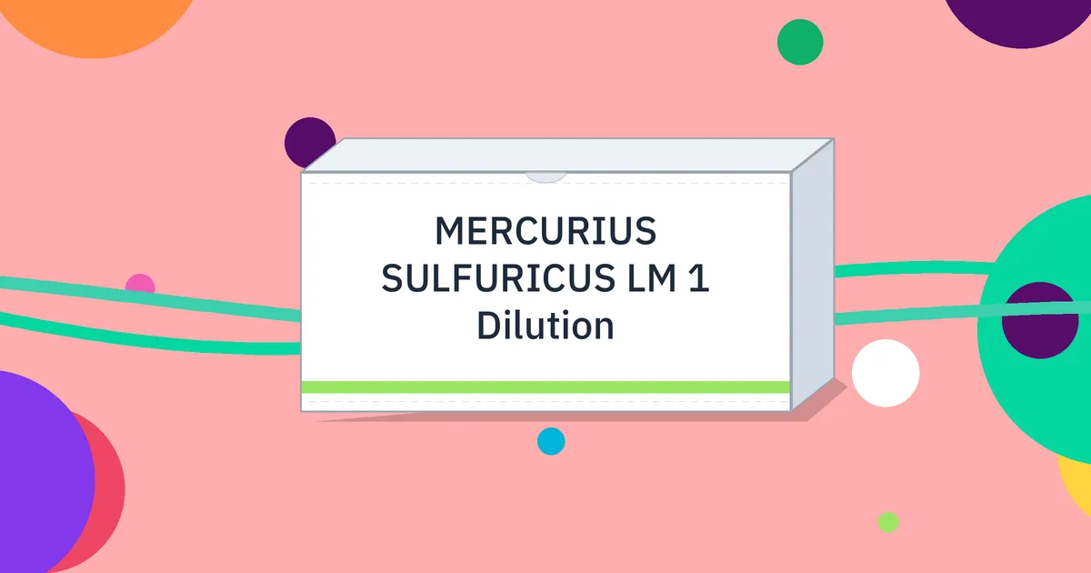 Symbolbild: Packung mit der Aufschrift MERCURIUS SULFURICUS LM 1 Dilution (PZN 12954354) – Verfügbarkeit und Bezug in Apotheken in Frankfurt am Main