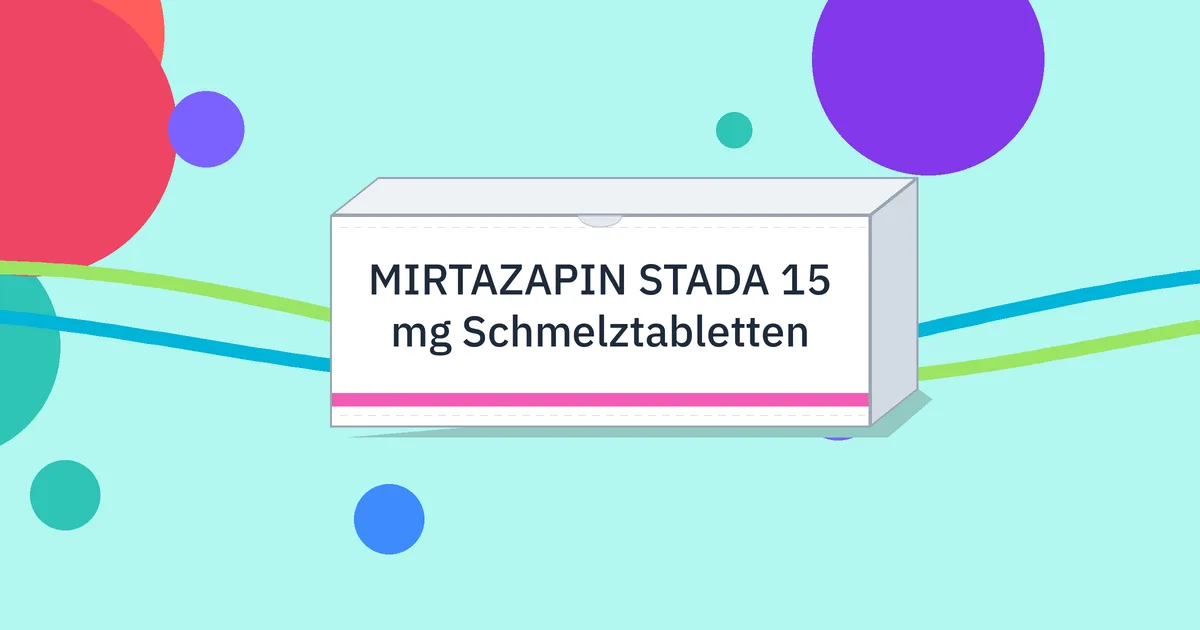 Symbolbild: Packung mit der Aufschrift MIRTAZAPIN STADA 15 mg Schmelztabletten (PZN 07586517) – Verfügbarkeit und Bezug in Apotheken in Frankfurt am Main