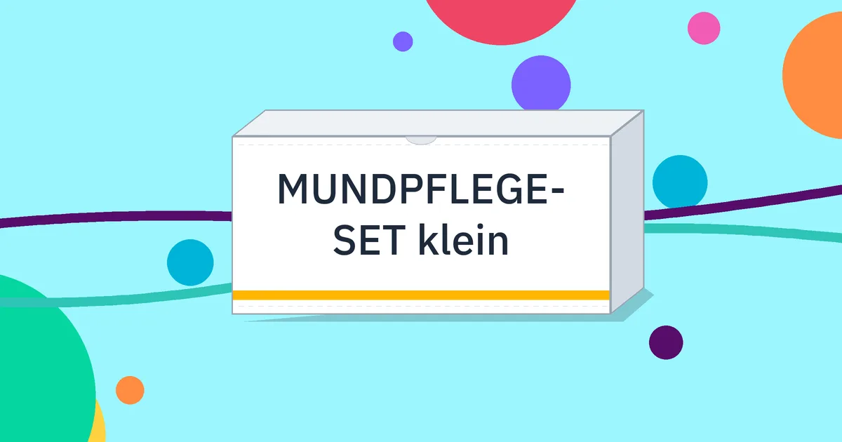 Symbolbild: Packung mit der Aufschrift MUNDPFLEGE-SET klein (PZN 10077239) – Verfügbarkeit und Bezug in Apotheken in Frankfurt am Main