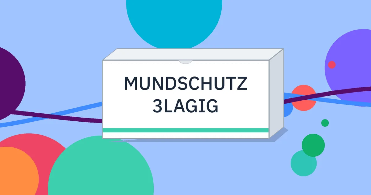 Symbolbild: Packung mit der Aufschrift MUNDSCHUTZ 3LAGIG (PZN 10075826) – Verfügbarkeit und Bezug in Apotheken in Frankfurt am Main