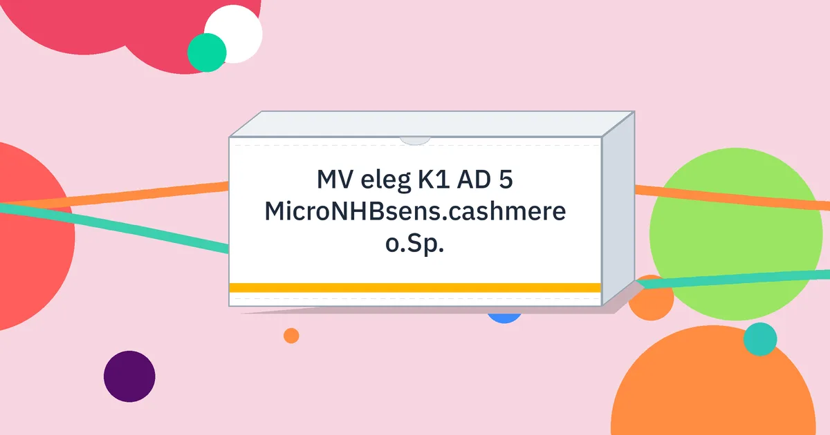 Symbolbild: Packung mit der Aufschrift MV eleg K1 AD 5 MicroNHBsens.cashmere o.Sp. (PZN 15669022) – Verfügbarkeit und Bezug in Apotheken in Frankfurt am Main