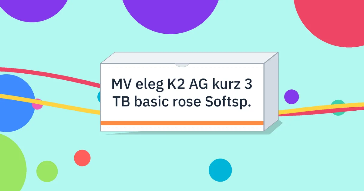 Symbolbild: Packung mit der Aufschrift MV eleg K2 AG kurz 3 TB basic rose Softsp. (PZN 14698530) – Verfügbarkeit und Bezug in Apotheken in Frankfurt am Main