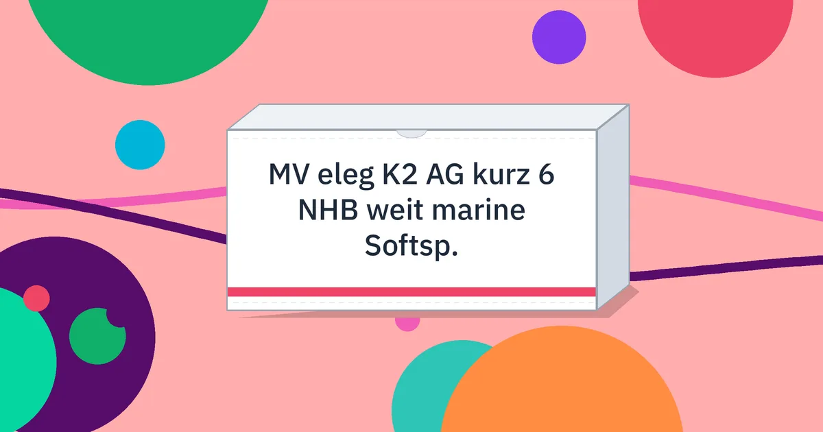 Symbolbild: Packung mit der Aufschrift MV eleg K2 AG kurz 6 NHB weit marine Softsp. (PZN 15715561) – Verfügbarkeit und Bezug in Apotheken in Frankfurt am Main