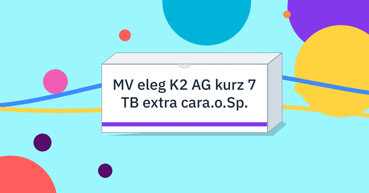 Symbolbild: Packung mit der Aufschrift MV eleg K2 AG kurz 7 TB extra cara.o.Sp. (PZN 09878804) – Verfügbarkeit und Bezug in Apotheken in Frankfurt am Main