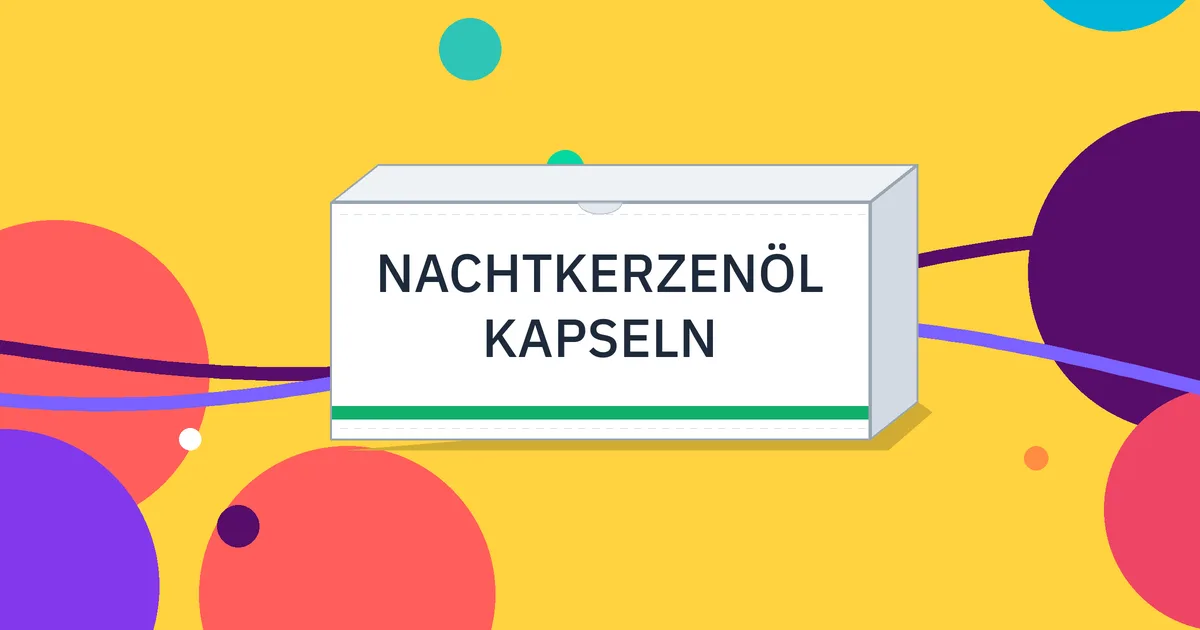 Symbolbild: Packung mit der Aufschrift NACHTKERZENÖL KAPSELN (PZN 04411757) – Verfügbarkeit und Bezug in Apotheken in Frankfurt am Main