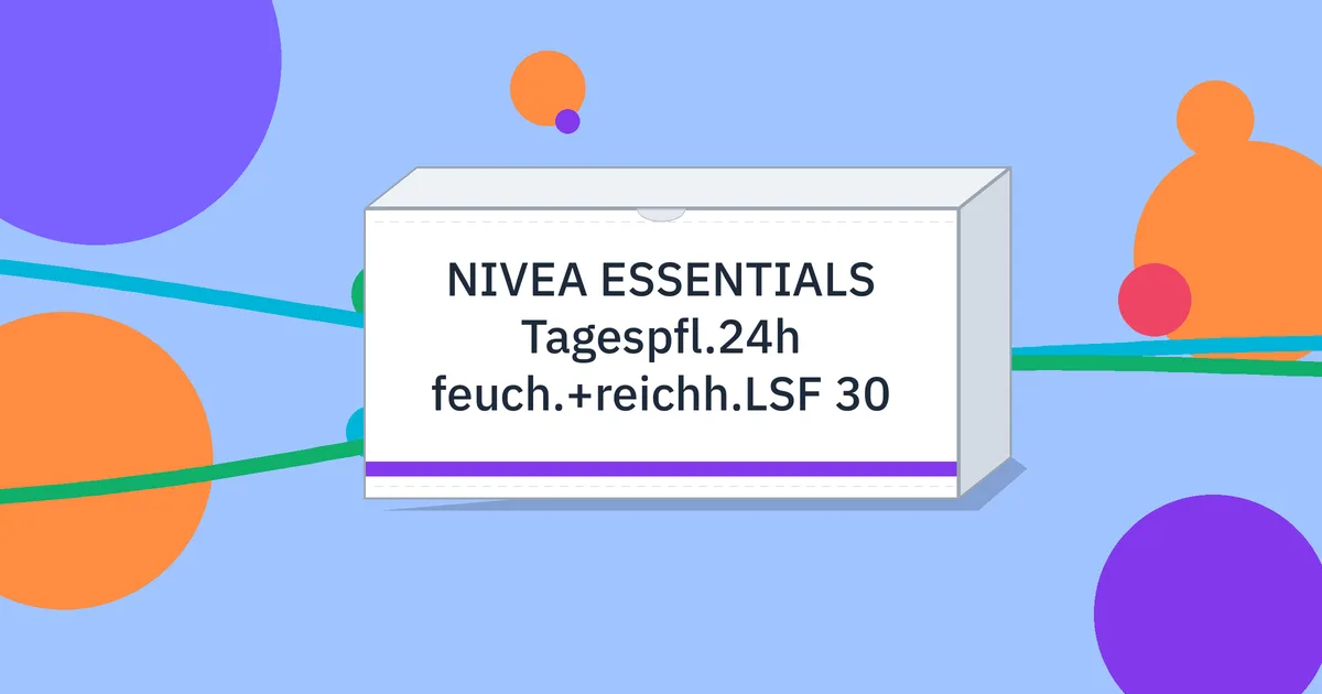 Symbolbild: Packung mit der Aufschrift NIVEA ESSENTIALS Tagespfl.24h feuch.+reichh.LSF 30 (PZN 17624851) – Verfügbarkeit und Bezug in Apotheken in Frankfurt am Main