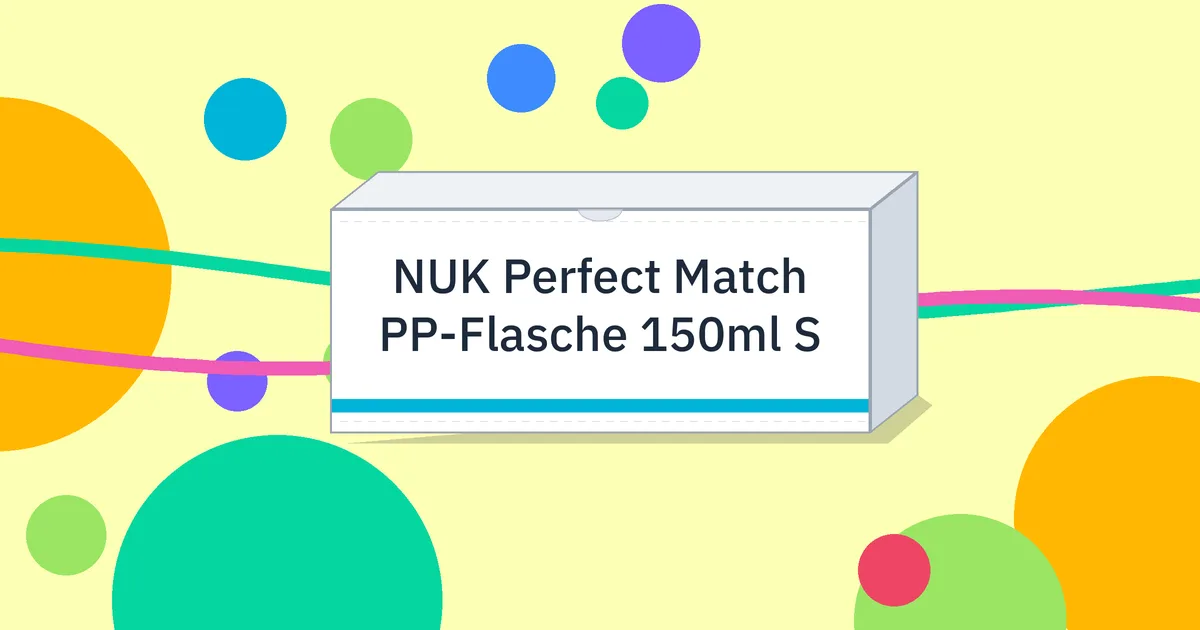 Symbolbild: Packung mit der Aufschrift NUK Perfect Match PP-Flasche 150ml S (PZN 18781469) – Verfügbarkeit und Bezug in Apotheken in Frankfurt am Main