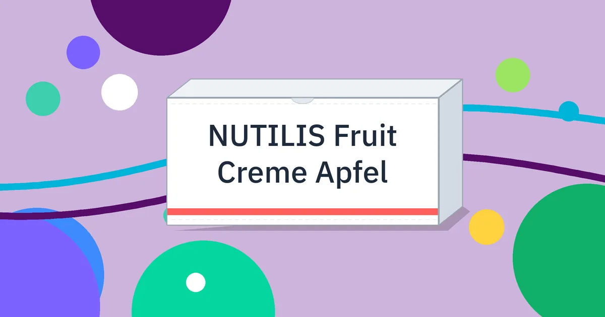 Symbolbild: Packung mit der Aufschrift NUTILIS Fruit Creme Apfel (PZN 20057120) – Verfügbarkeit und Bezug in Apotheken in Frankfurt am Main