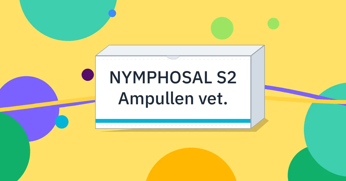 Symbolbild: Packung mit der Aufschrift NYMPHOSAL S2 Ampullen vet. (PZN 04902308) – Verfügbarkeit und Bezug in Apotheken in Frankfurt am Main