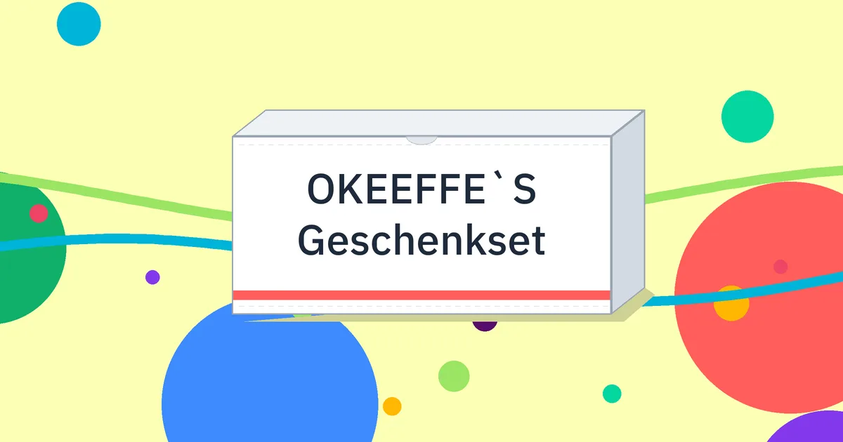Symbolbild: Packung mit der Aufschrift OKEEFFE`S Geschenkset (PZN 16771797) – Verfügbarkeit und Bezug in Apotheken in Frankfurt am Main