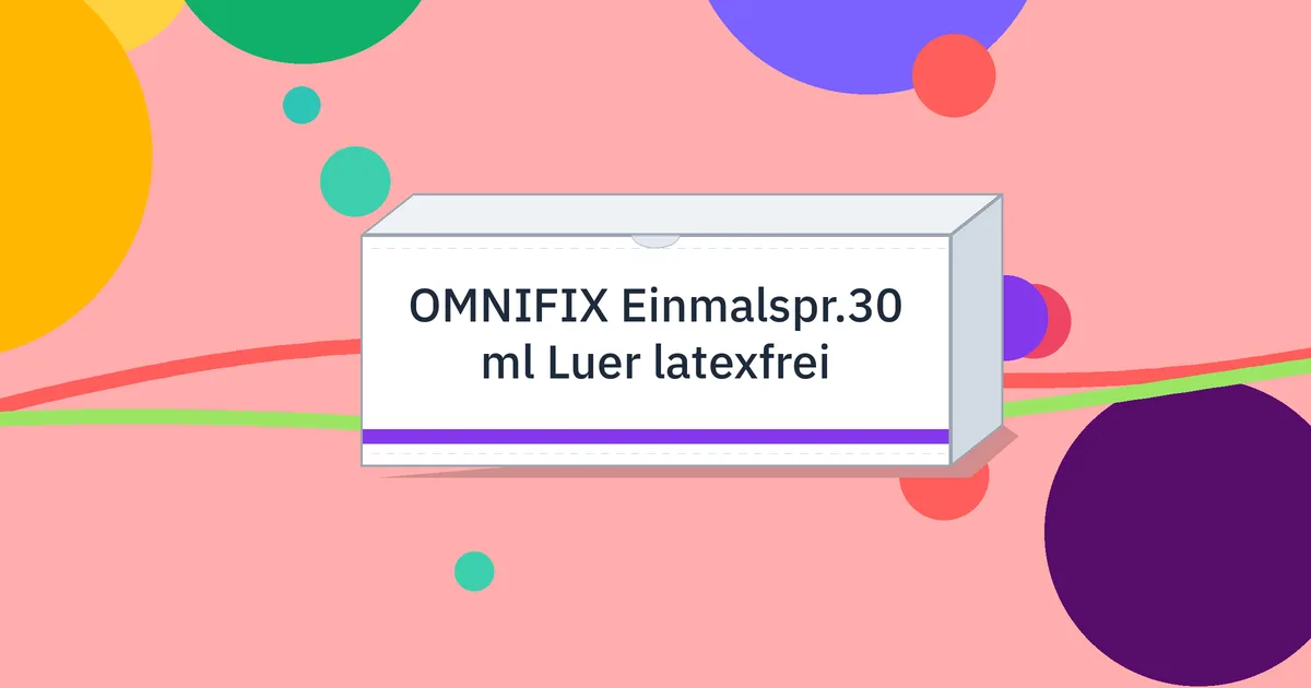Symbolbild: Packung mit der Aufschrift OMNIFIX Einmalspr.30 ml Luer latexfrei (PZN 18322282) – Verfügbarkeit und Bezug in Apotheken in Frankfurt am Main