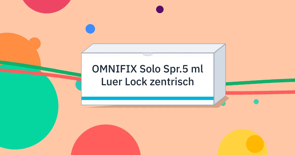 Symbolbild: Packung mit der Aufschrift OMNIFIX Solo Spr.5 ml Luer Lock zentrisch (PZN 15315985) – Verfügbarkeit und Bezug in Apotheken in Frankfurt am Main