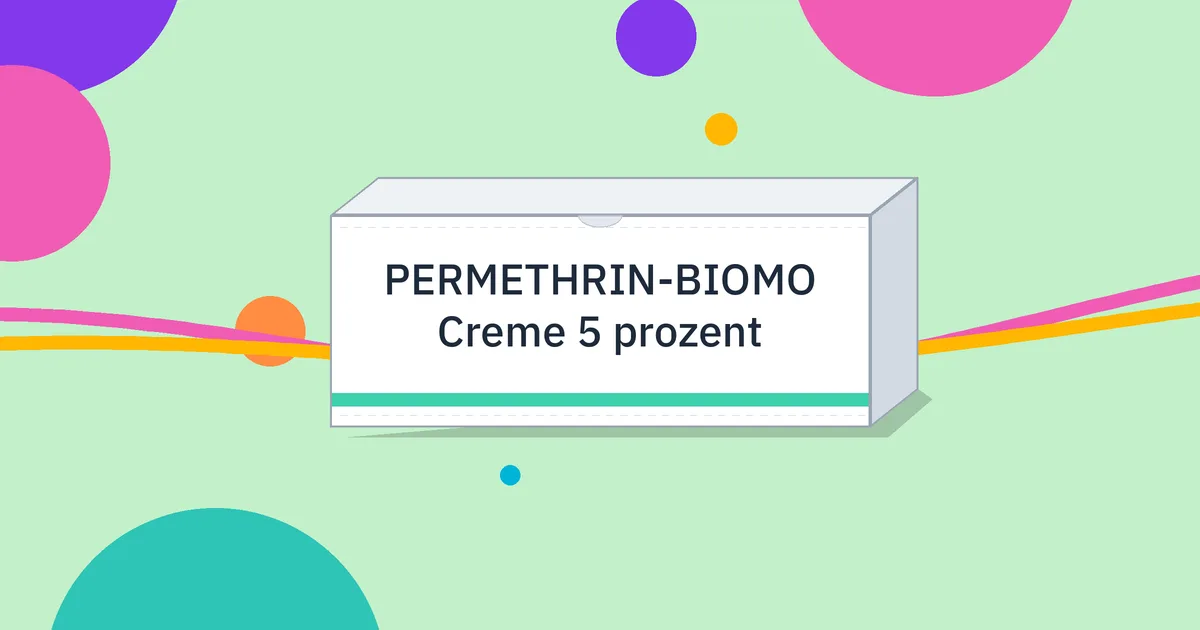 Symbolbild: Packung mit der Aufschrift PERMETHRIN-BIOMO Creme 5 prozent (PZN 09916769) – Verfügbarkeit und Bezug in Apotheken in Frankfurt am Main