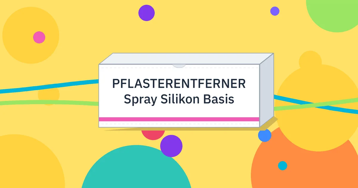 Symbolbild: Packung mit der Aufschrift PFLASTERENTFERNER Spray Silikon Basis (PZN 13427579) – Verfügbarkeit und Bezug in Apotheken in Frankfurt am Main