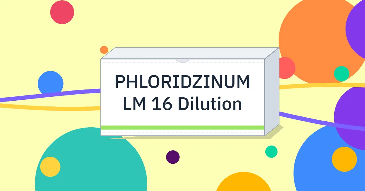 Symbolbild: Packung mit der Aufschrift PHLORIDZINUM LM 16 Dilution (PZN 13639293) – Verfügbarkeit und Bezug in Apotheken in Frankfurt am Main