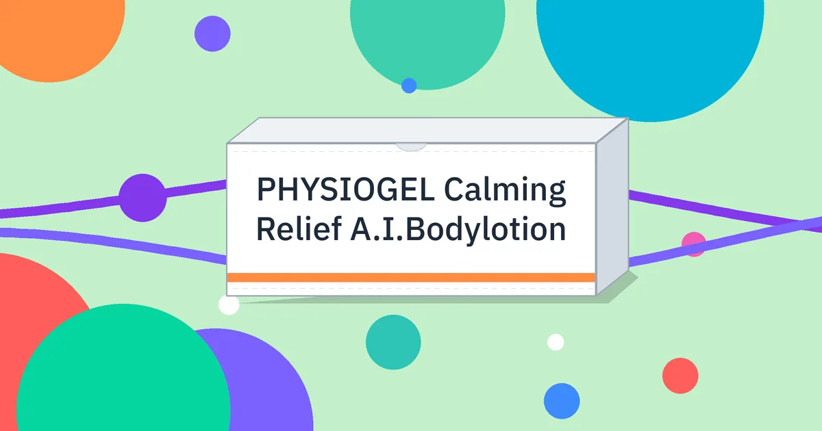 Symbolbild: Packung mit der Aufschrift PHYSIOGEL Calming Relief A.I.Bodylotion (PZN 04359028) – Verfügbarkeit und Bezug in Apotheken in Frankfurt am Main