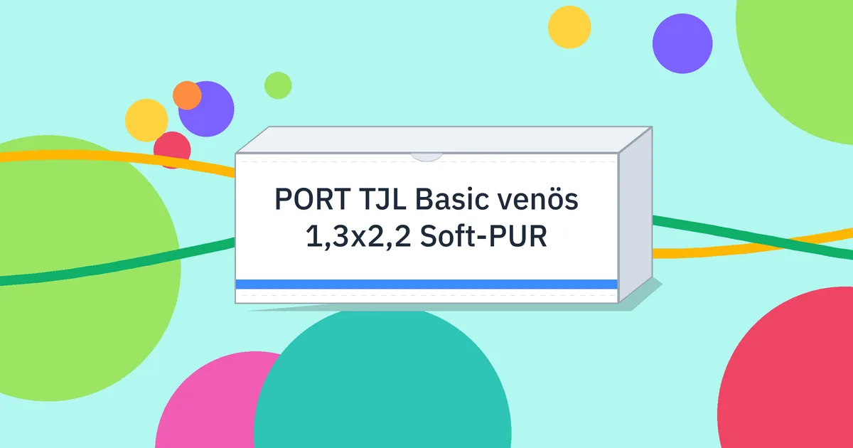 Symbolbild: Packung mit der Aufschrift PORT TJL Basic venös 1,3x2,2 Soft-PUR (PZN 03914539) – Verfügbarkeit und Bezug in Apotheken in Frankfurt am Main