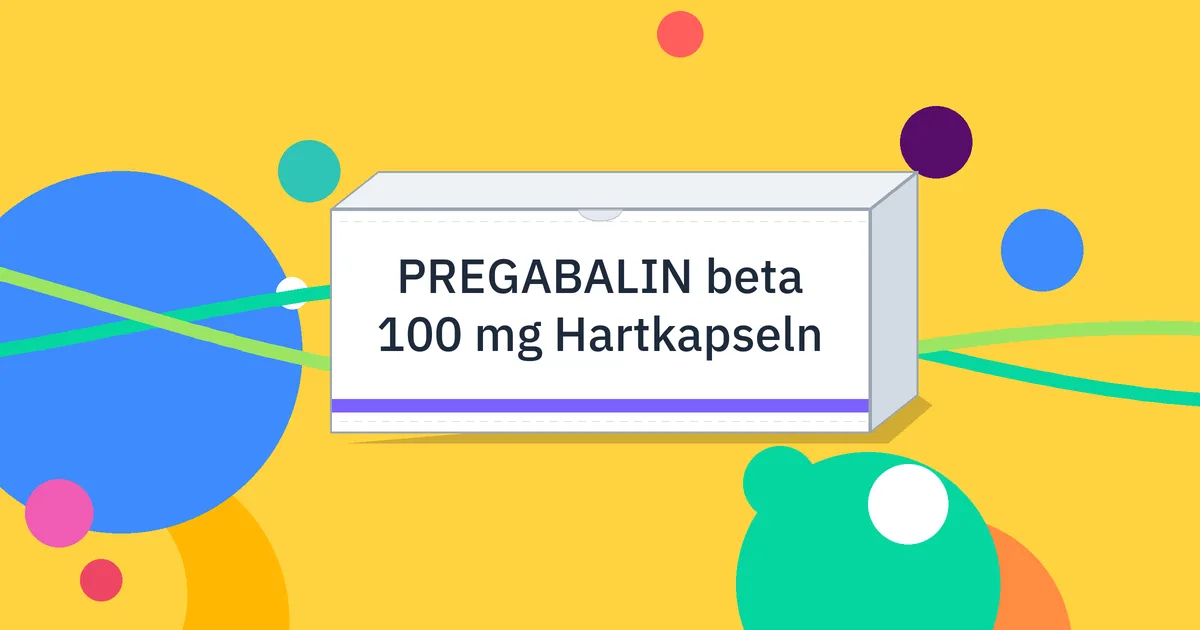 Symbolbild: Packung mit der Aufschrift PREGABALIN beta 100 mg Hartkapseln (PZN 15323944) – Verfügbarkeit und Bezug in Apotheken in Frankfurt am Main