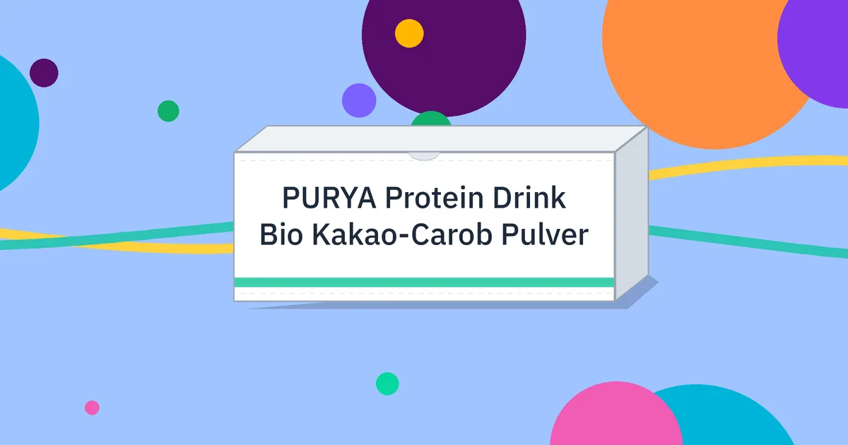 Symbolbild: Packung mit der Aufschrift PURYA Protein Drink Bio Kakao-Carob Pulver (PZN 14277142) – Verfügbarkeit und Bezug in Apotheken in Frankfurt am Main