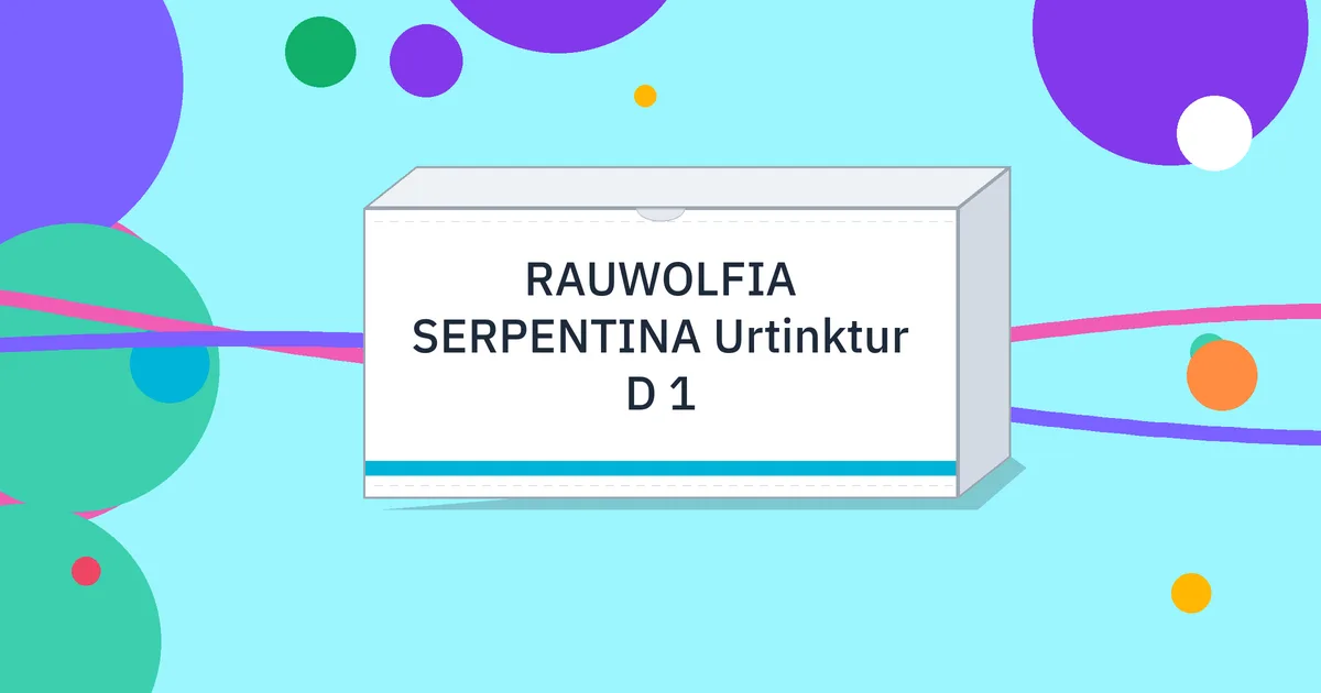 Symbolbild: Packung mit der Aufschrift RAUWOLFIA SERPENTINA Urtinktur D 1 (PZN 02435995) – Verfügbarkeit und Bezug in Apotheken in Frankfurt am Main