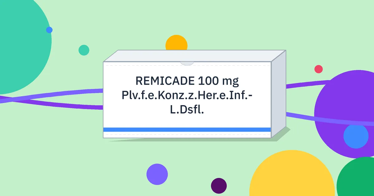 Symbolbild: Packung mit der Aufschrift REMICADE 100 mg Plv.f.e.Konz.z.Her.e.Inf.-L.Dsfl. (PZN 15433934) – Verfügbarkeit und Bezug in Apotheken in Frankfurt am Main