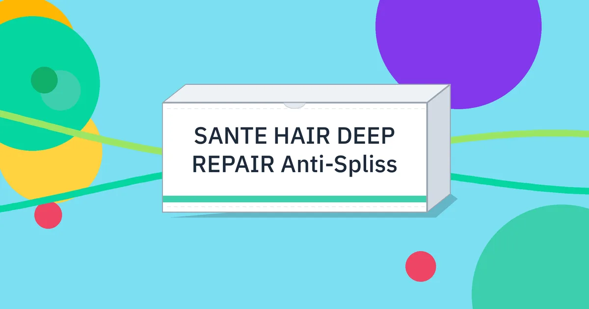 Symbolbild: Packung mit der Aufschrift SANTE HAIR DEEP REPAIR Anti-Spliss (PZN 19419724) – Verfügbarkeit und Bezug in Apotheken in Frankfurt am Main