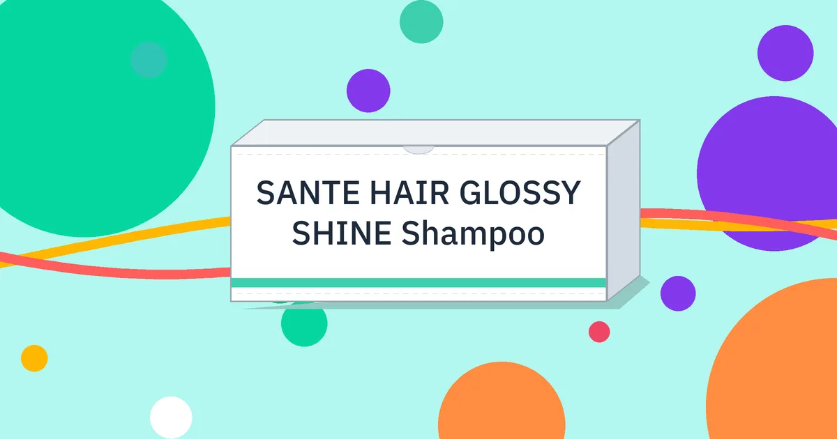 Symbolbild: Packung mit der Aufschrift SANTE HAIR GLOSSY SHINE Shampoo (PZN 19419523) – Verfügbarkeit und Bezug in Apotheken in Frankfurt am Main