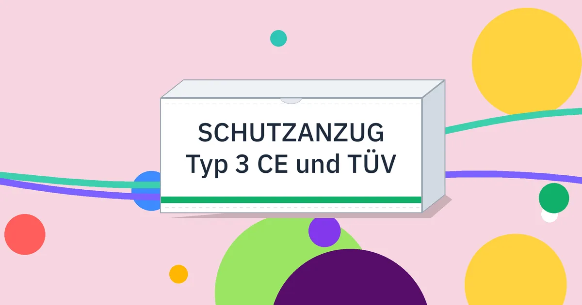 Symbolbild: Packung mit der Aufschrift SCHUTZANZUG Typ 3 CE und TÜV (PZN 16863619) – Verfügbarkeit und Bezug in Apotheken in Frankfurt am Main