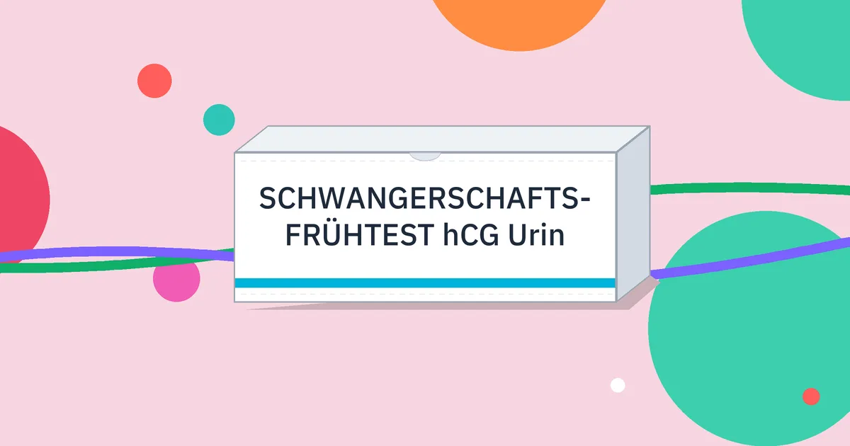 Symbolbild: Packung mit der Aufschrift SCHWANGERSCHAFTS-FRÜHTEST hCG Urin (PZN 01534175) – Verfügbarkeit und Bezug in Apotheken in Frankfurt am Main